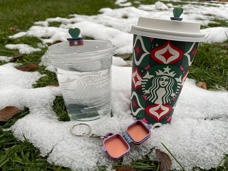 Starbucks Reusable Rainbow Coffee Stopper Case With Heart Coffee ...