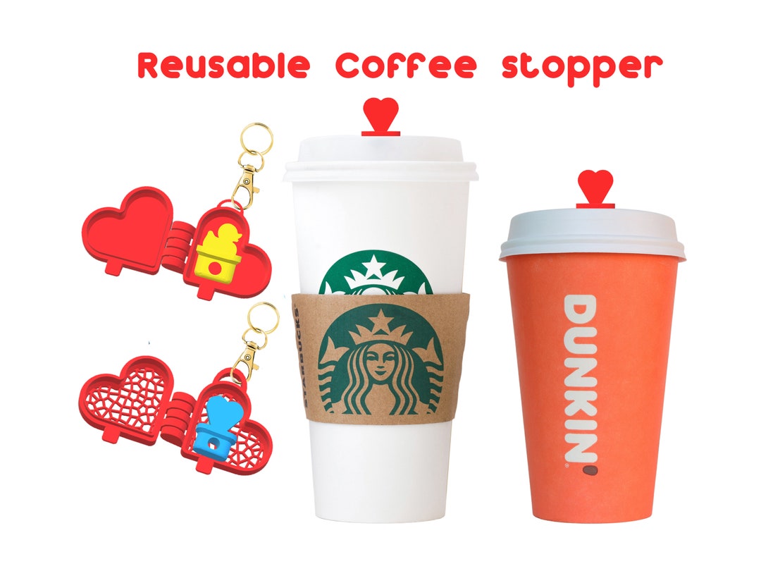 Starbucks Reusable Coffee Stopper Heart Case With Coffee Stopper Mix ...