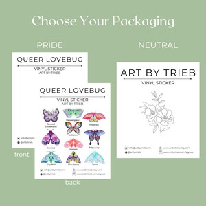 Asexual Pride Butterfly Sticker LGBTQ Sticker Pack Queer Love ...
