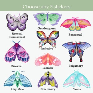 Assorted LGBTQ Love Sticker Pack Queer Love Bug Valentine Gift Subtle ...