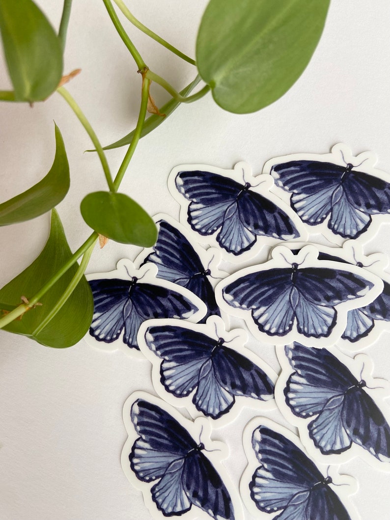 Butterfly Sticker Travel Mug Vinyl Laptop Decal Cottagecore Sticker ...