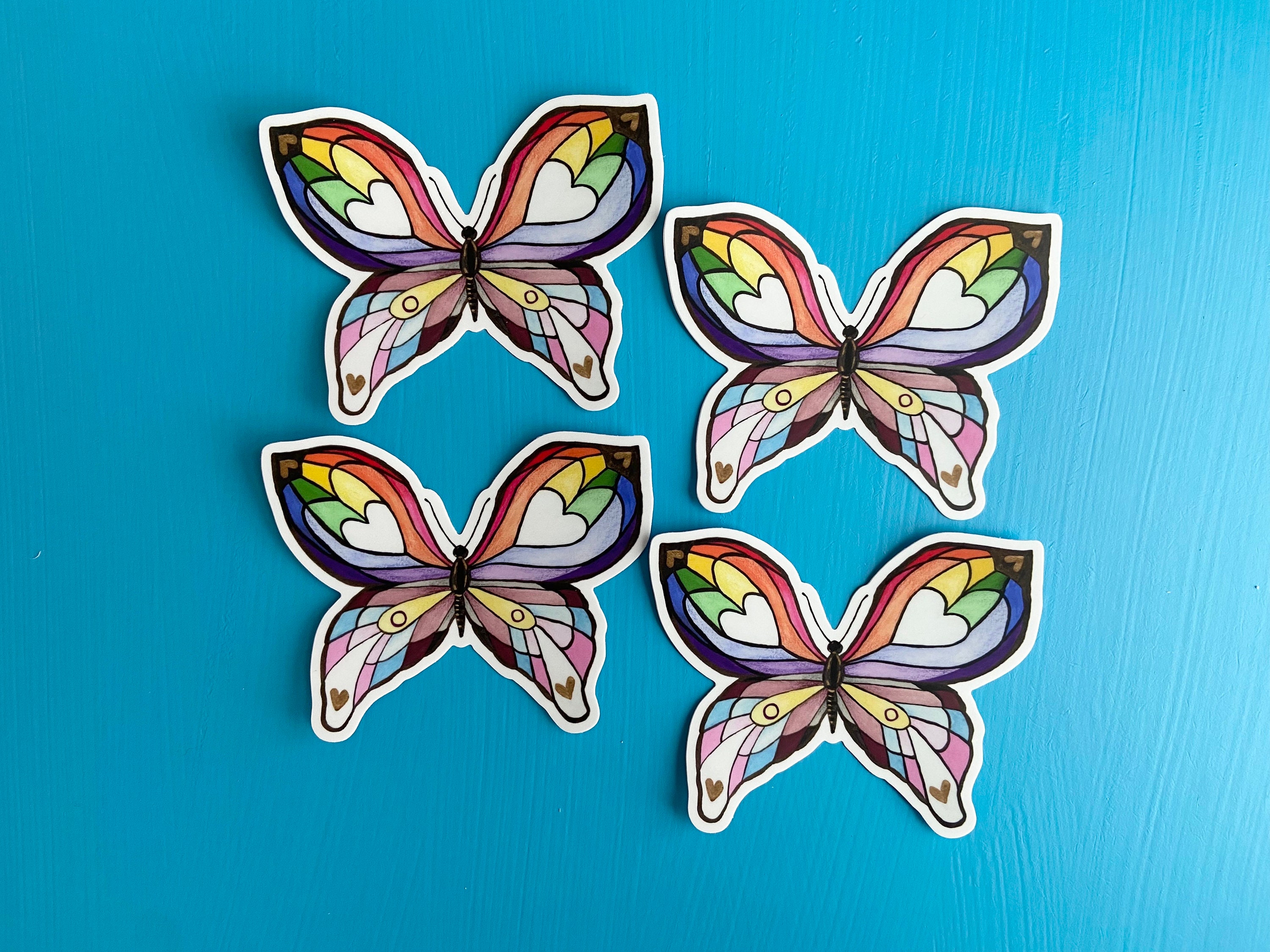 Progressive Pride Flag LGBTQIA Sticker Pack Queer Love Valentine Gift ...