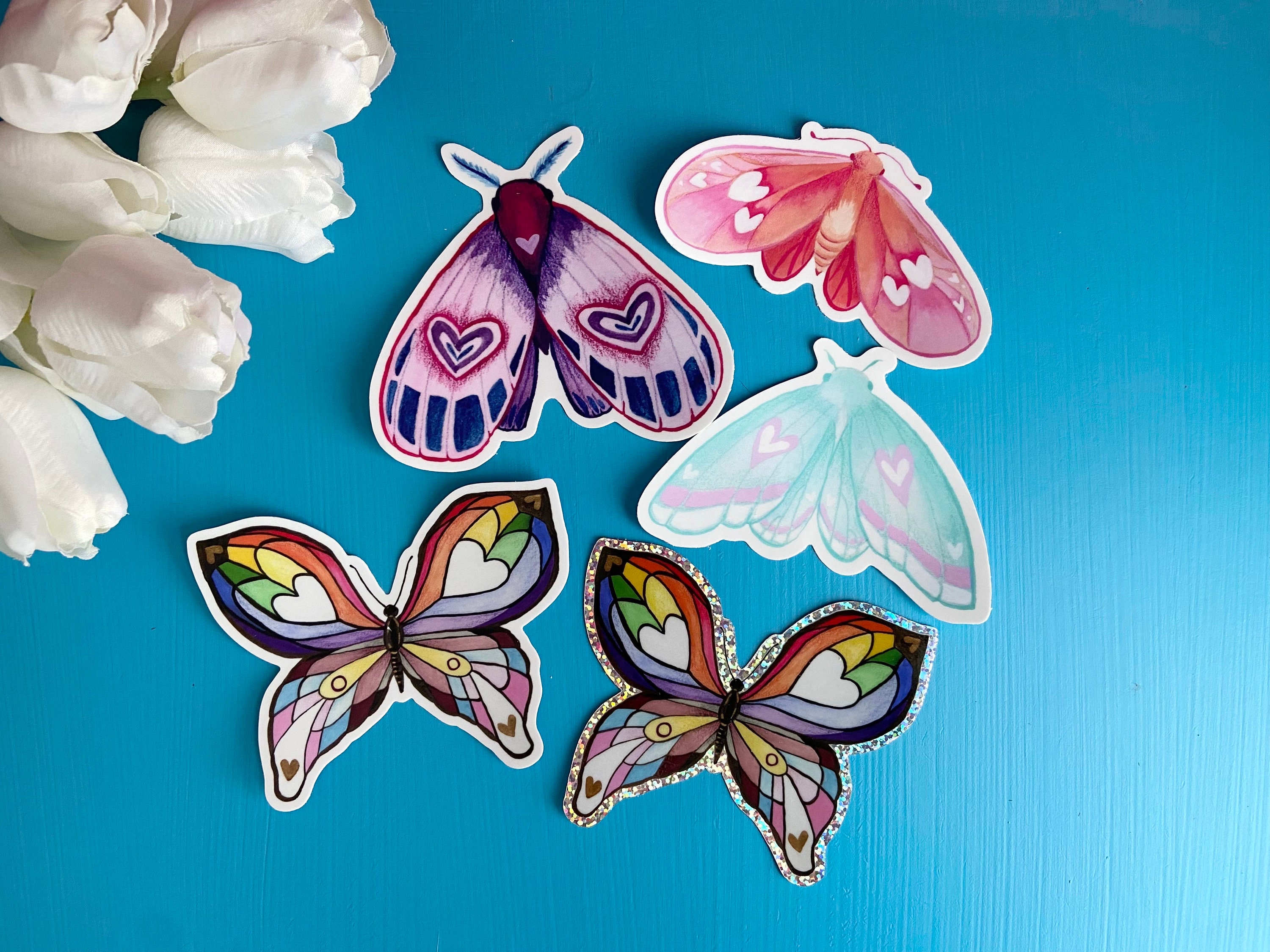 Assorted LGBTQ Love Sticker Pack Queer Love Bug Valentine Gift Subtle ...