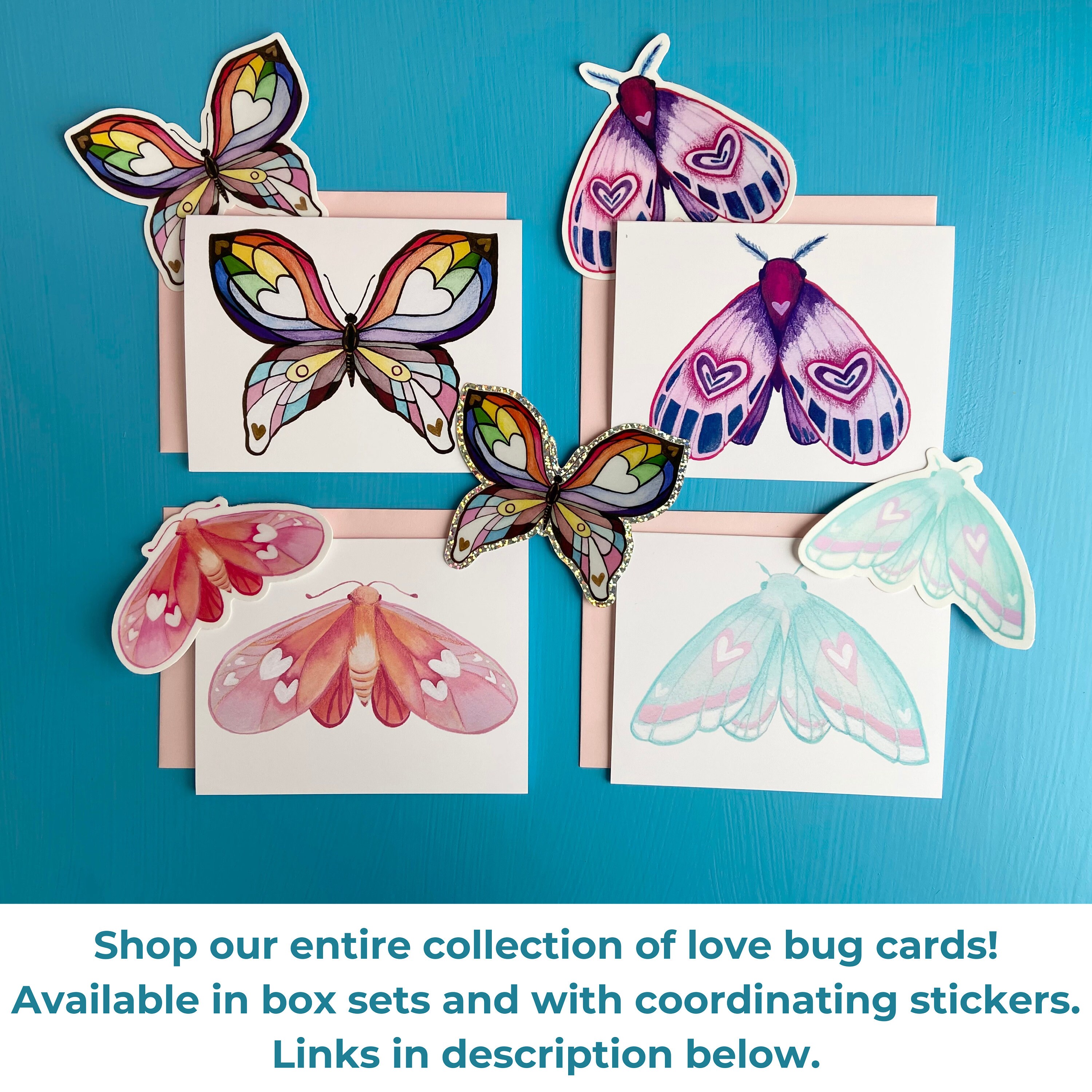 Assorted LGBTQ Love Sticker Pack Queer Love Bug Valentine Gift Subtle ...