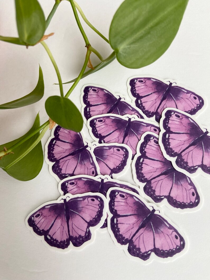 Butterfly Sticker Travel Mug Vinyl Laptop Decal Cottagecore Sticker ...