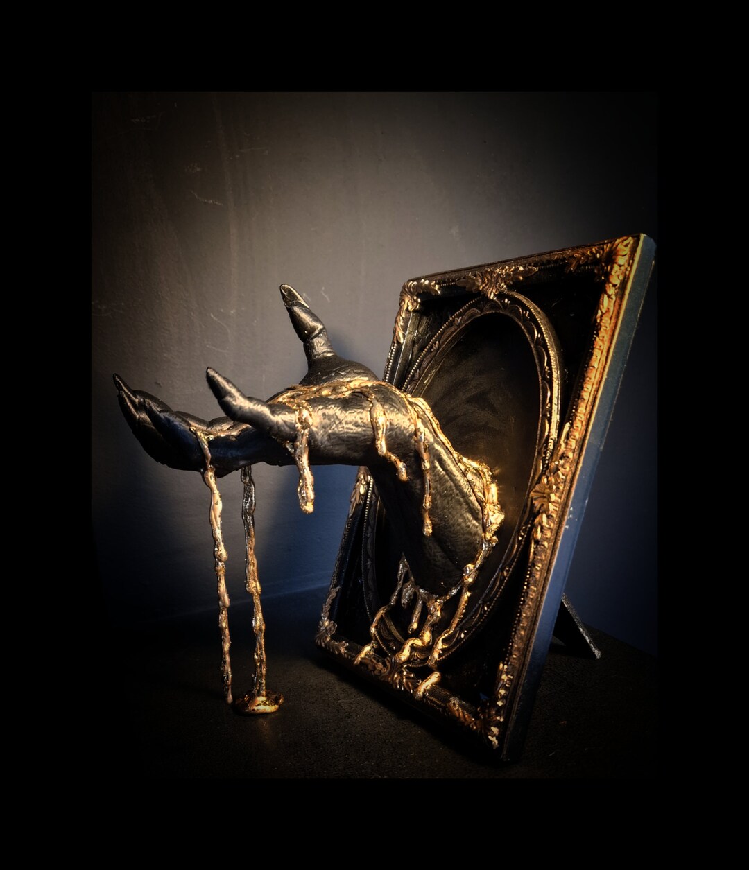 Gothic Demon Hand Out or Baroque Frame. 3D Wall Art and a Perfect Gift ...