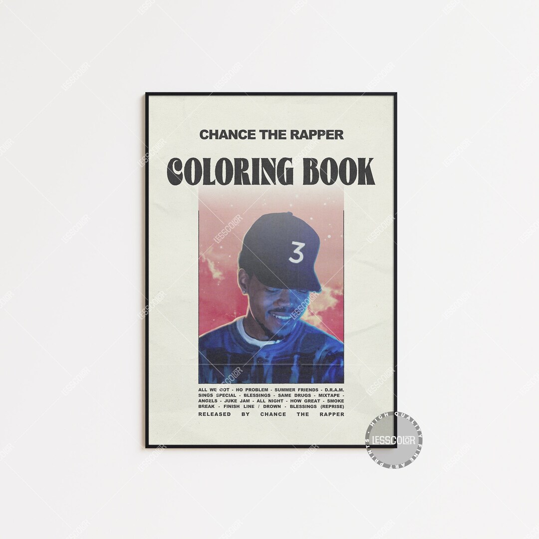 Chance the Rapper Posters / Coloring Book Poster Tracklist - Etsy