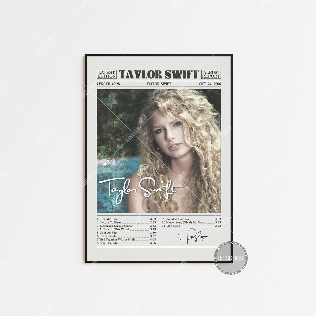 Taylor Swift Retro Newspaper Print Taylor Swift Poster - Etsy
