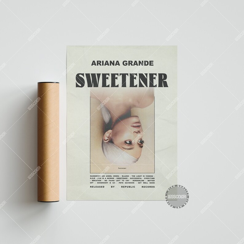 Ariana Grande Posters / Sweetener Poster / Album Cover Poster - Etsy