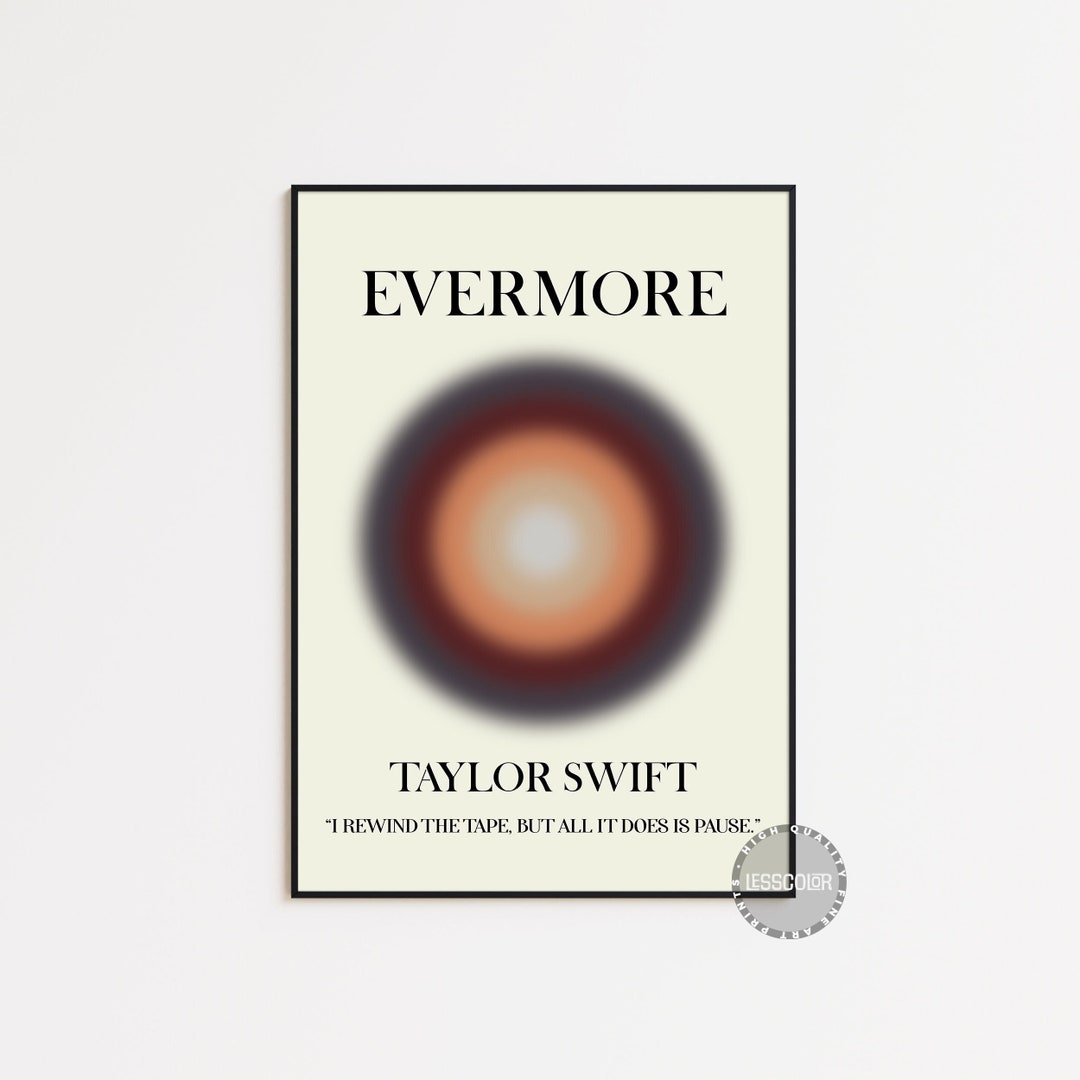 Taylor Swift Posters / Evermore Poster / Album Cover Poster - Etsy