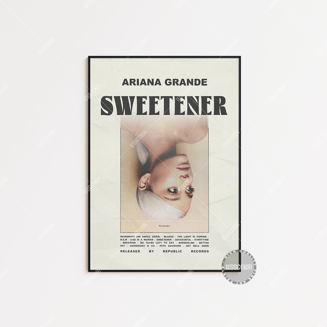 Ariana Grande Posters / Sweetener Poster / Album Cover Poster - Etsy