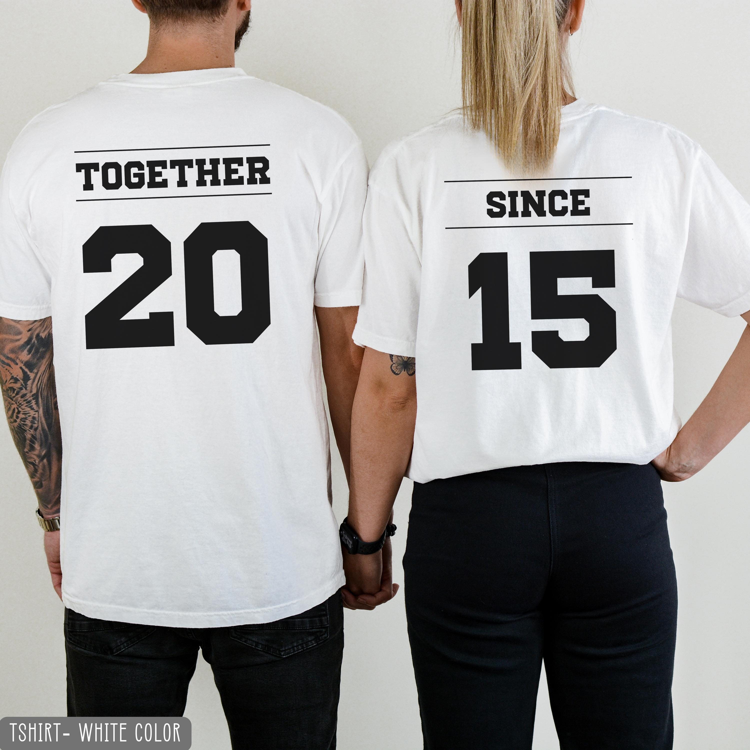 Together Since Couple Shirt Customized Date Shirt Matching Couples ...