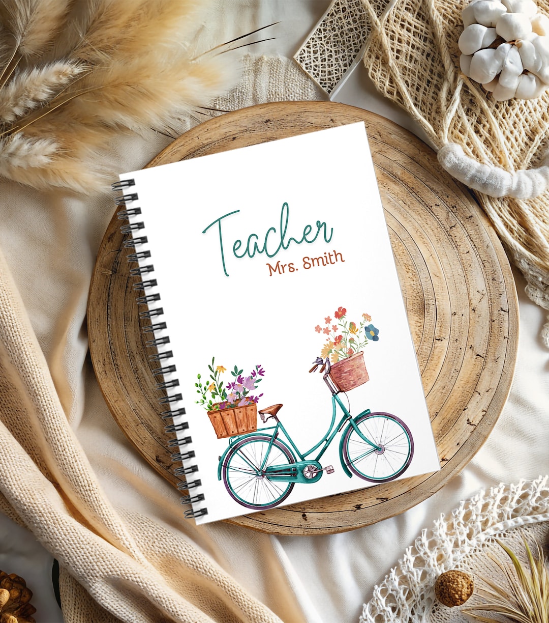 Personalized Teacher Notebook Custom Name Journal Teacher Gift Teacher ...