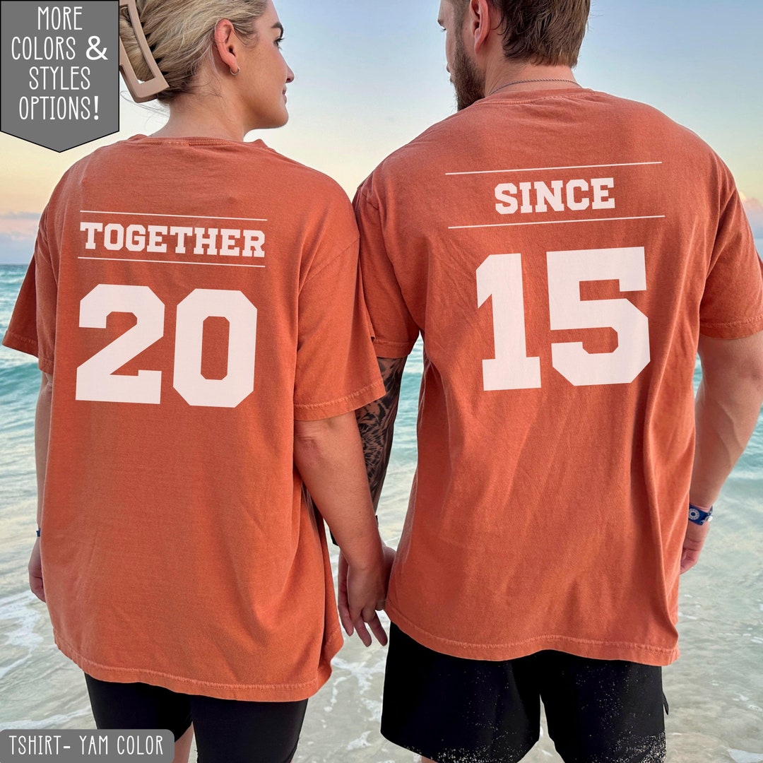 Together Since Couple Shirt Customized Date Shirt Matching Couples ...