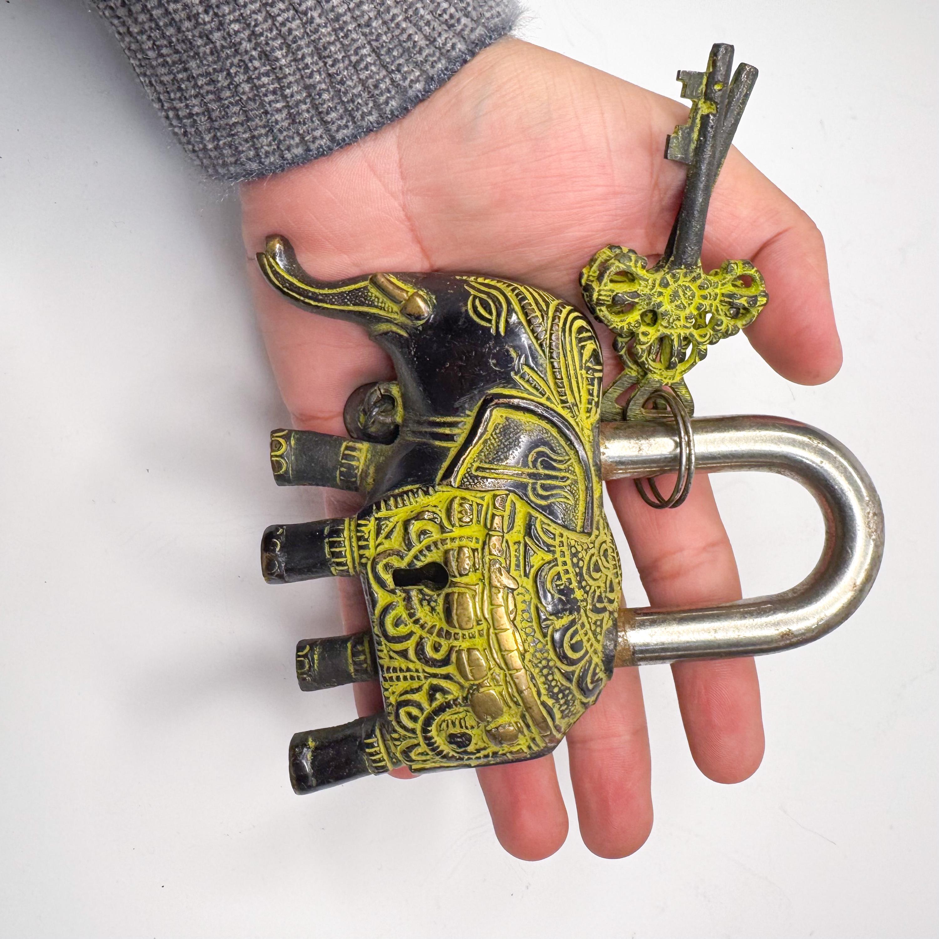 Handmade Brass Padlocks With Vintage Treasure Keys Antique Style ...