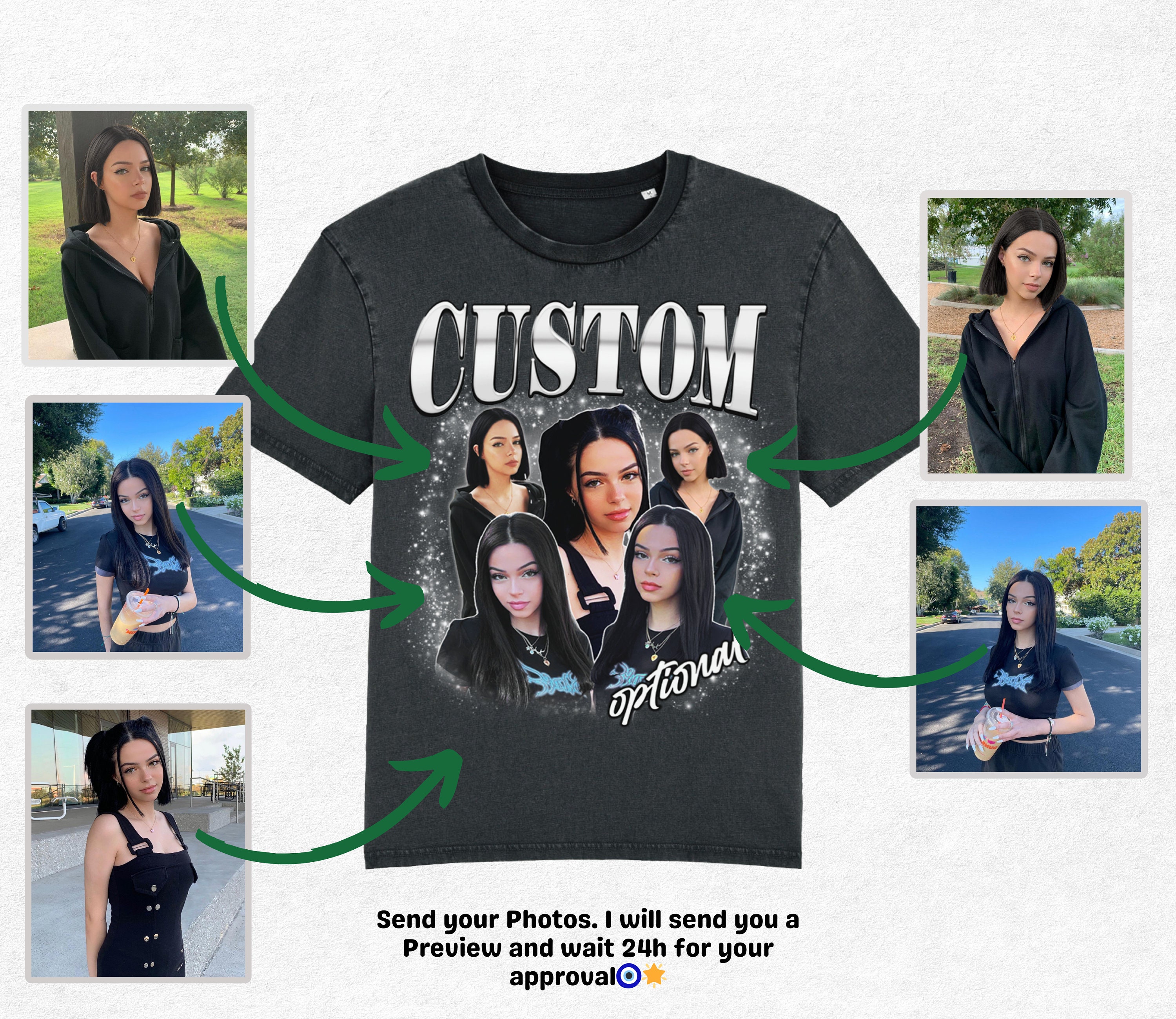 CUSTOM Bootleg PNG Design Personalized Customized Rap Tee With ...