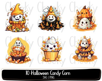 Candy Corn Svg, Halloween Candy Corn Svg, Candy Corn Face Clipart, Svg ...