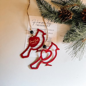 Cardinal Ornament, Heavenly Cardinal Story Ornament, Bereavement Gift ...