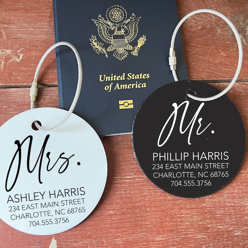 New Couple Luggage Tag - Etsy