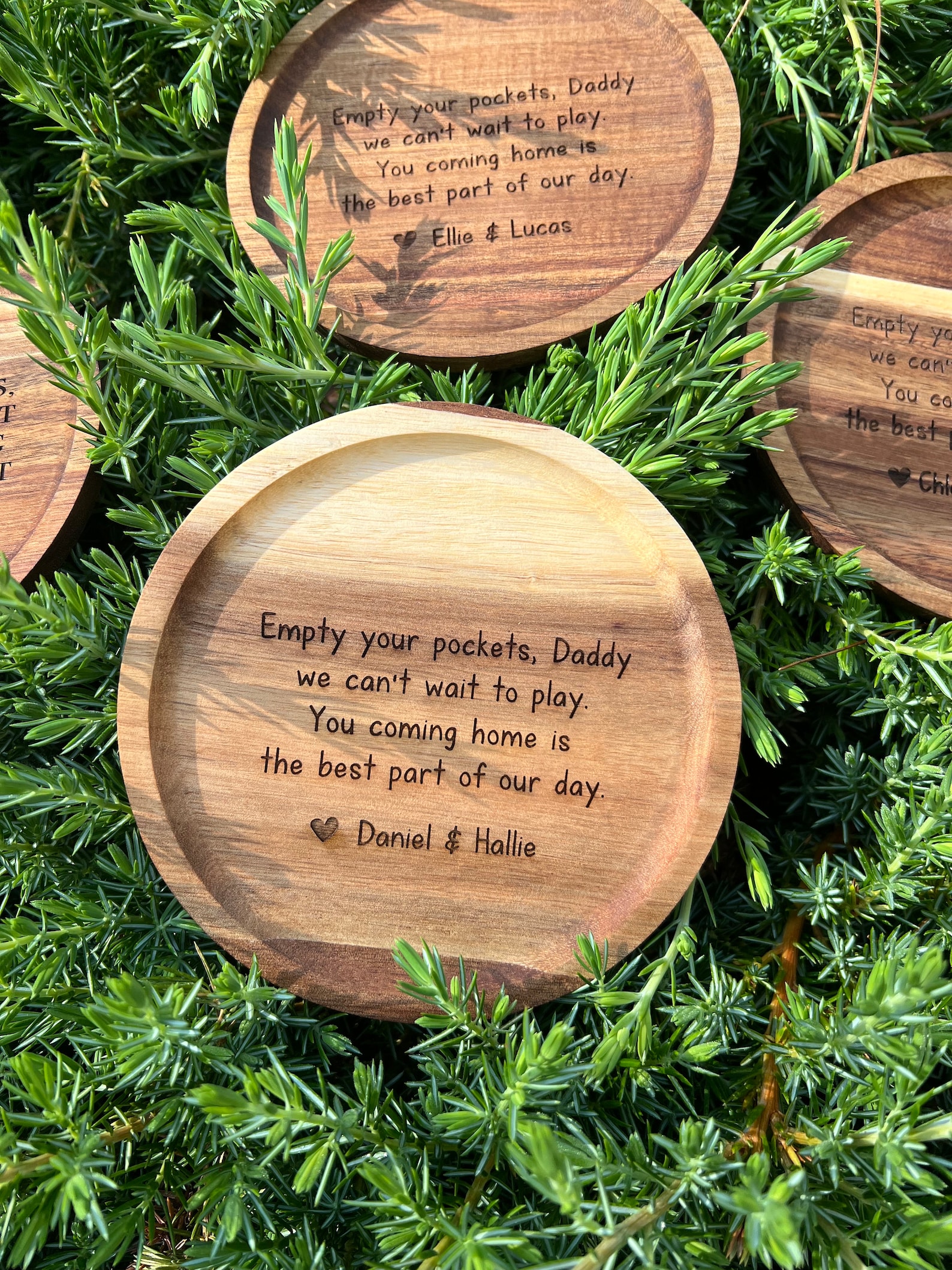Empty Your Pockets Daddy, Coin Tray Custom Engraved Christmas Gift ...