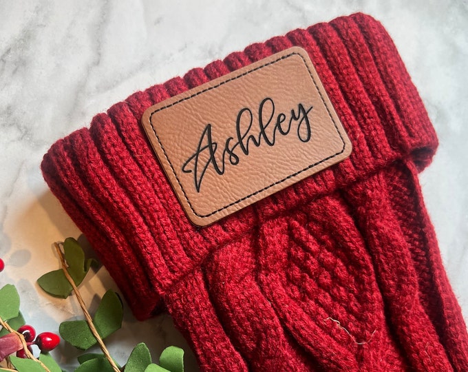 Faux Leather Personalized Name Patch, Adhesive Patch, Personalized ...