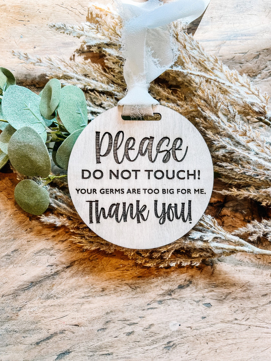 Do Not Touch Baby Wooden Car Seat Tag, Please Do Not Touch Baby, Your ...