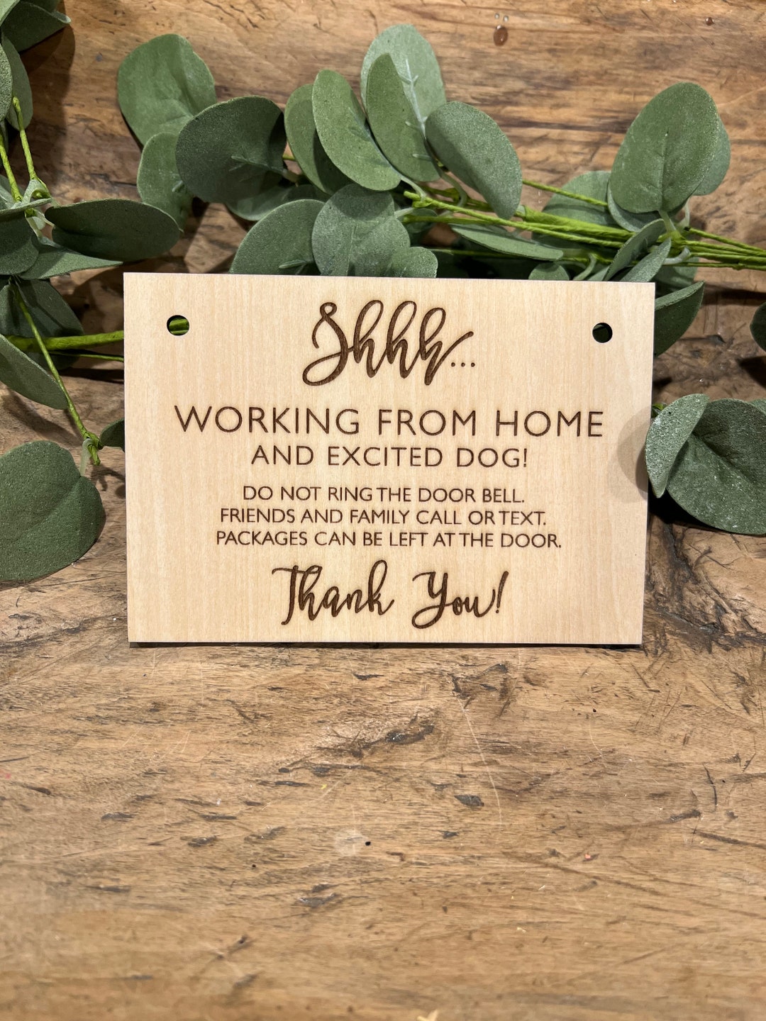 Working From Home Do Not Ring the Doorbell Sign, Working From Home and ...