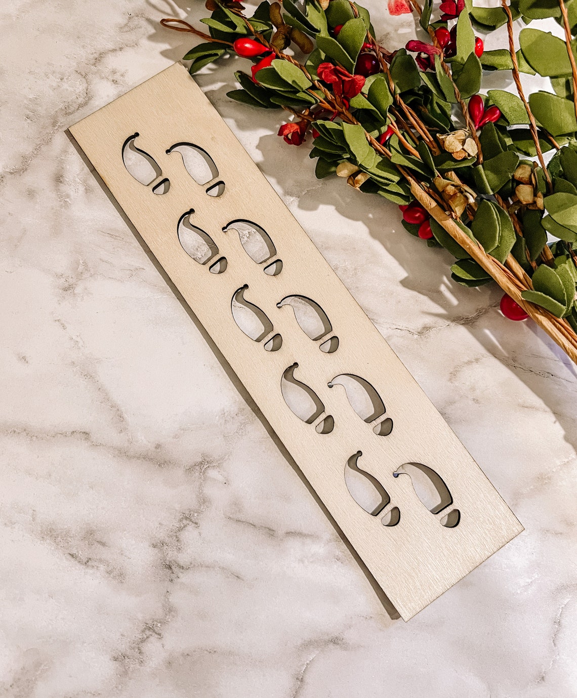 Elf Footprint Stencil for Flour Fake Snow Sugar Elves Shoe - Etsy