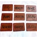 Faux Leather Personalized Name Patch, Adhesive Patch, Personalized ...