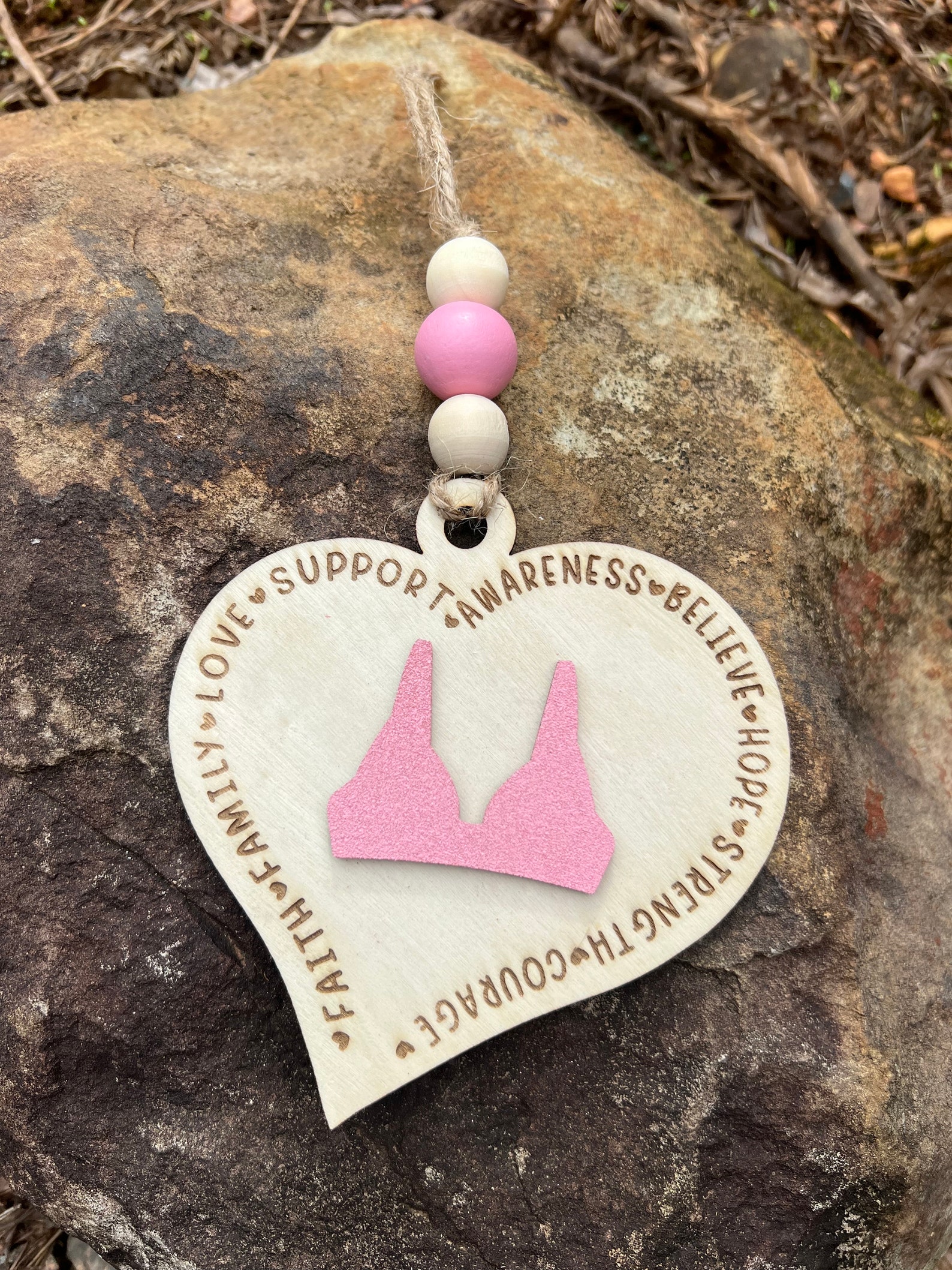 Breast Cancer Ornament Cancer Awareness Ornament Breast - Etsy