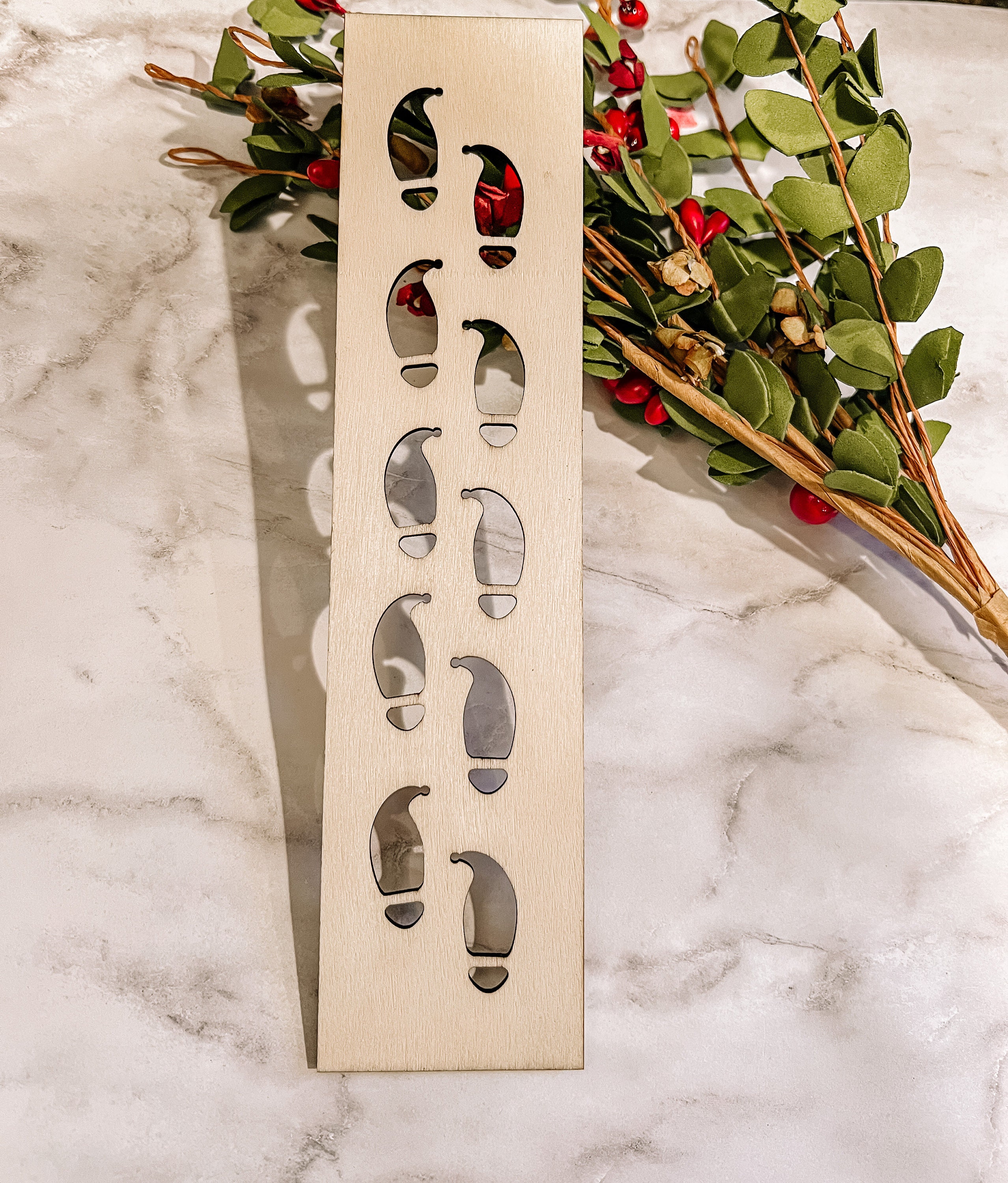 Elf Footprint Stencil for Flour, Fake Snow Sugar, Elves Shoe Print, Elf ...