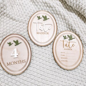 Duck Monthly Milestone Markers, Monthly Photo Sign, Mallard Milestone ...