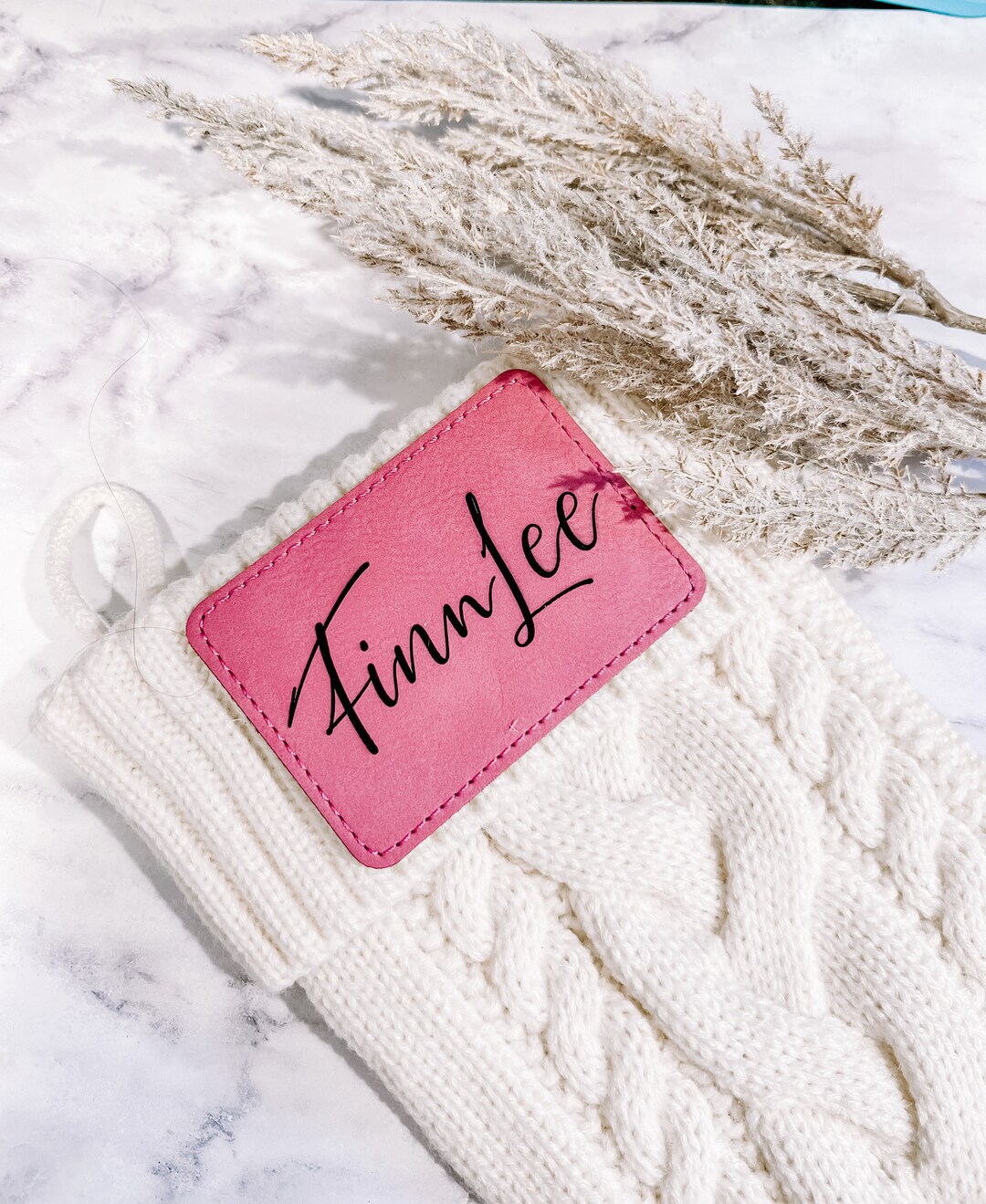 Faux Leather Personalized Name Patch, Adhesive Leather Patch ...