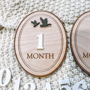 Duck Monthly Milestone Markers, Monthly Photo Sign, Mallard Milestone ...