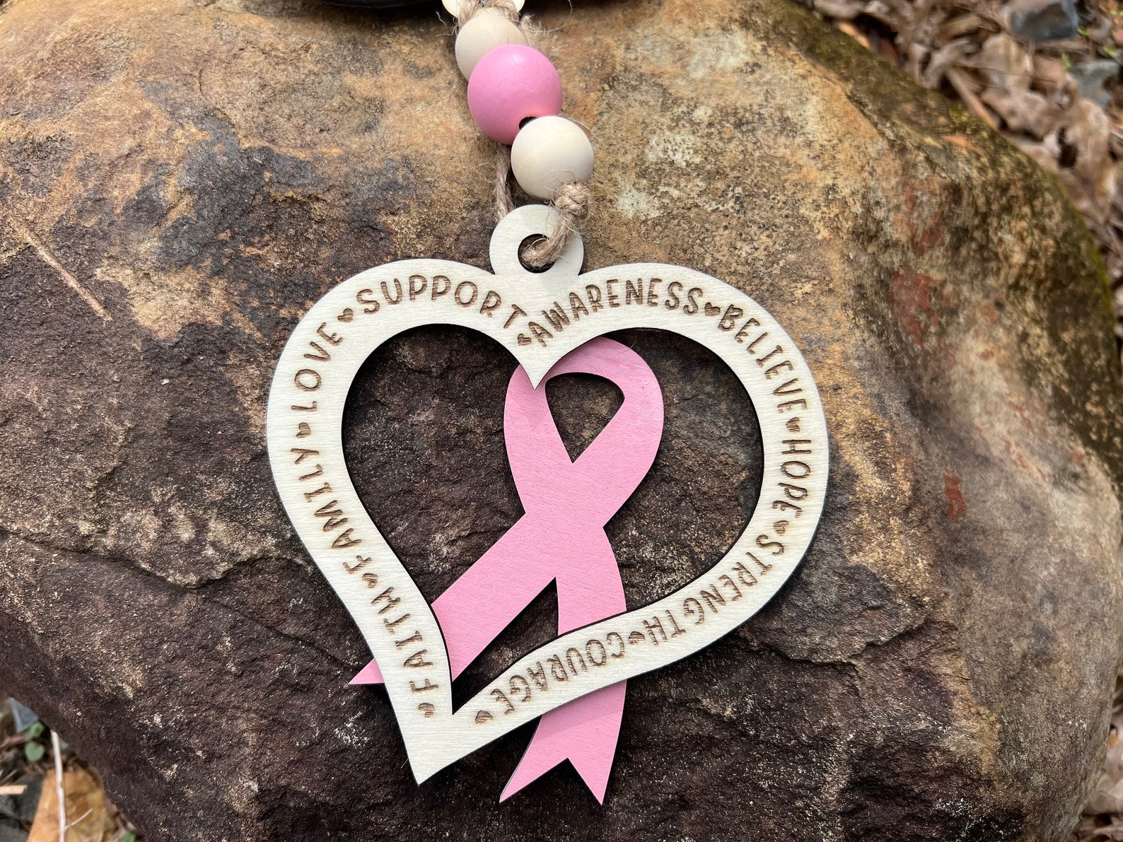 Breast Cancer Ornament Cancer Awareness Ornament Breast - Etsy