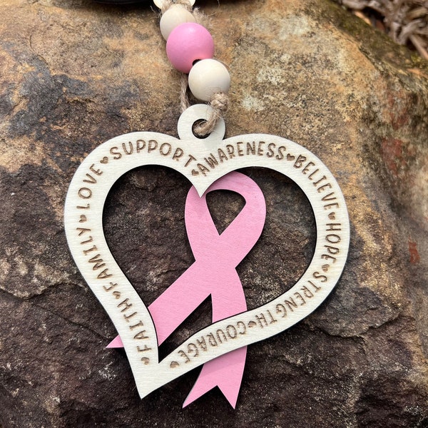 Wooden Cancer Ribbon - Etsy