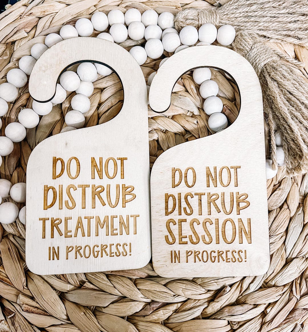 Do Not Disturb Door Hanger Sign, Wood Door Sign, Privacy Sign, in ...