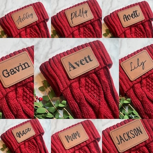 Faux Leather Personalized Name Patch, Adhesive Patch, Personalized ...