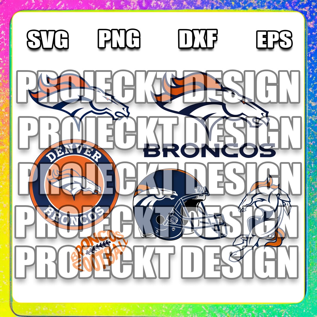 Denver Broncoss Football SVG PNG Bundle Svg Sports Files Svg - Etsy