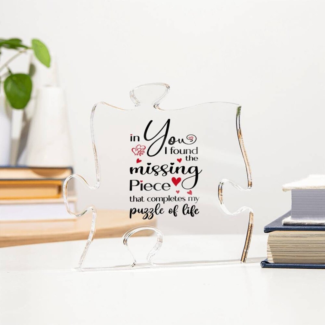 Acrylic Puzzle-missing Piece Puzzle Plaque-printed Keepsake Decoration ...