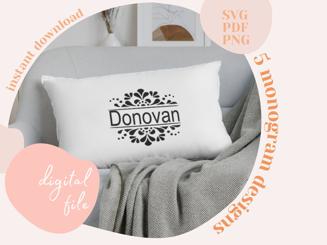 Monogram Cutting File Set, Monogram Svg File - Etsy