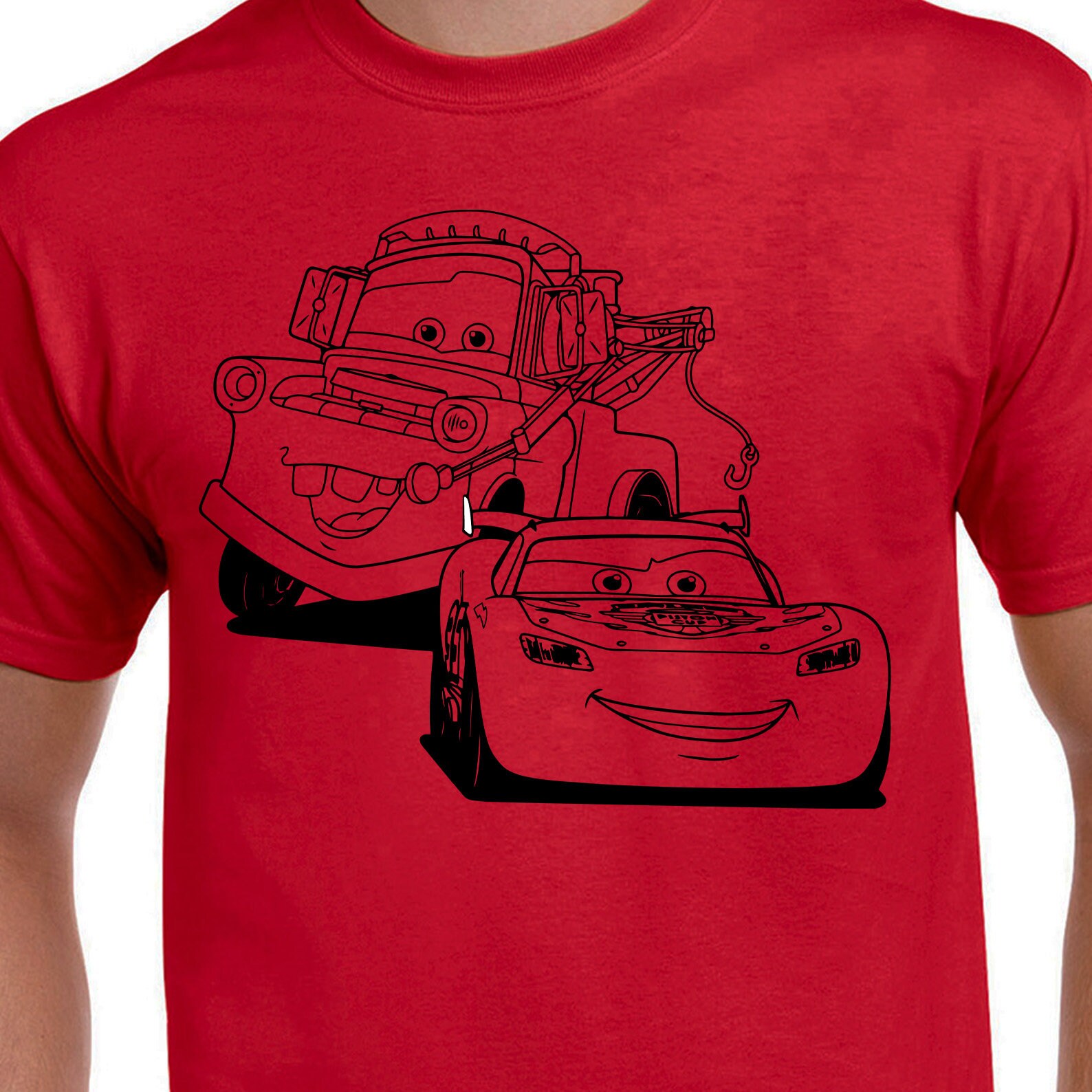 Lightning Mcqueen & Mater Cut Files Cricut Silhouette - Etsy Australia