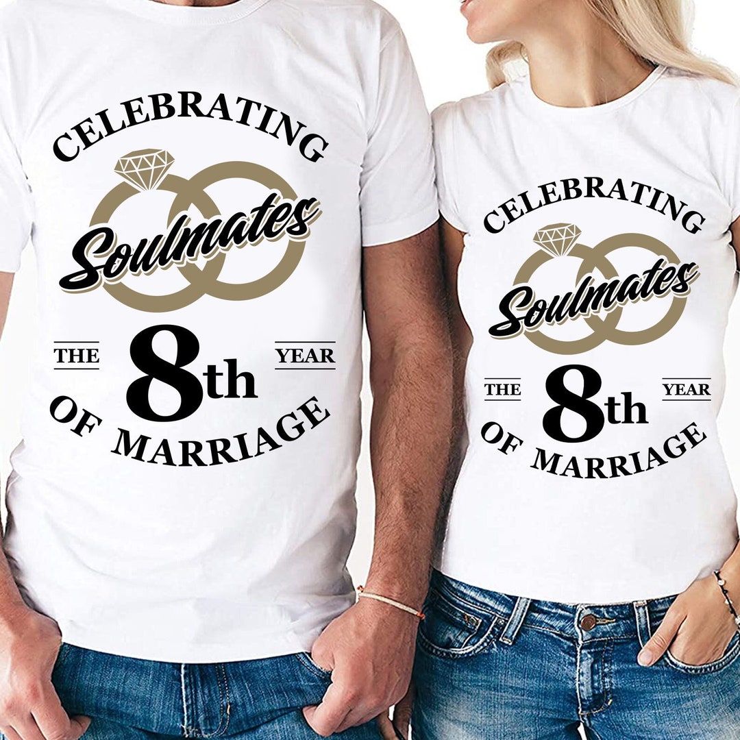 Soulmates Celebrating the 8th Year of Marriage Cut Files | Cricut ...