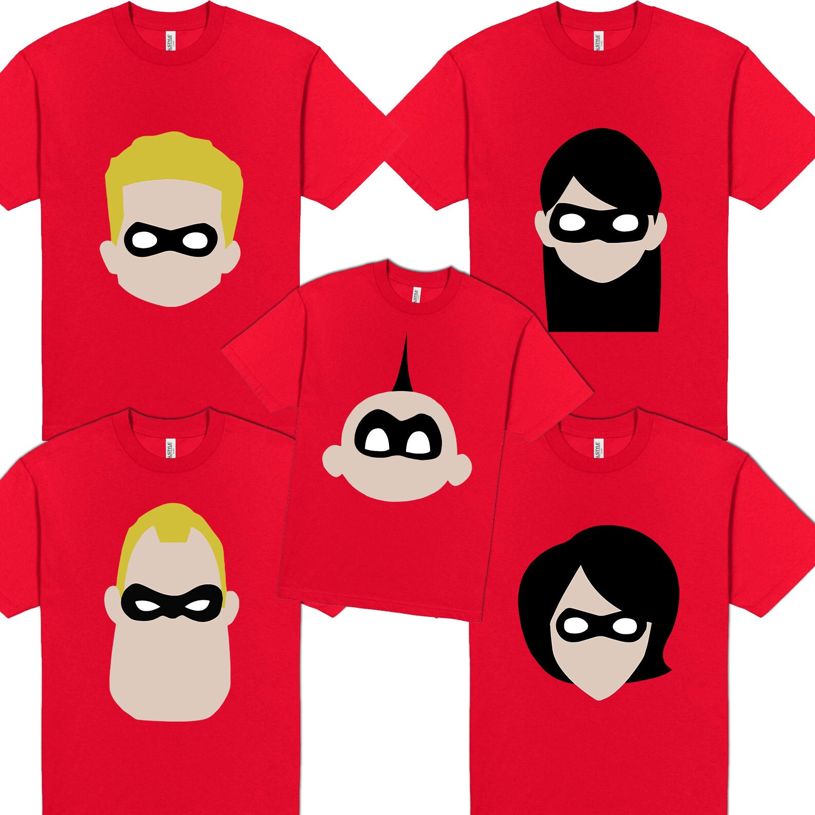 The Incredibles Family Set 5 Cut Files Cricut Silhouette Cameo Svg Cut ...