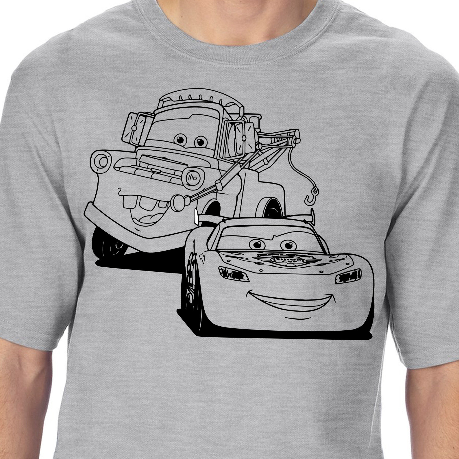 Lightning Mcqueen & Mater Cut Files Cricut Silhouette - Etsy Australia