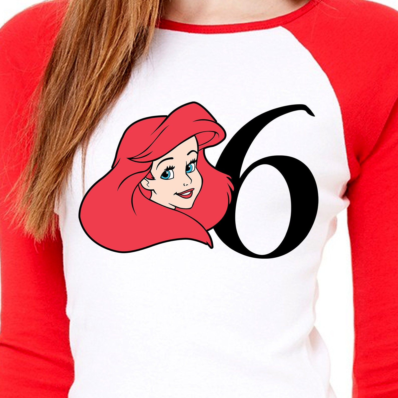 Ariel 6th Birthday Cut Files | Cricut | Silhouette Cameo | Svg Cut ...