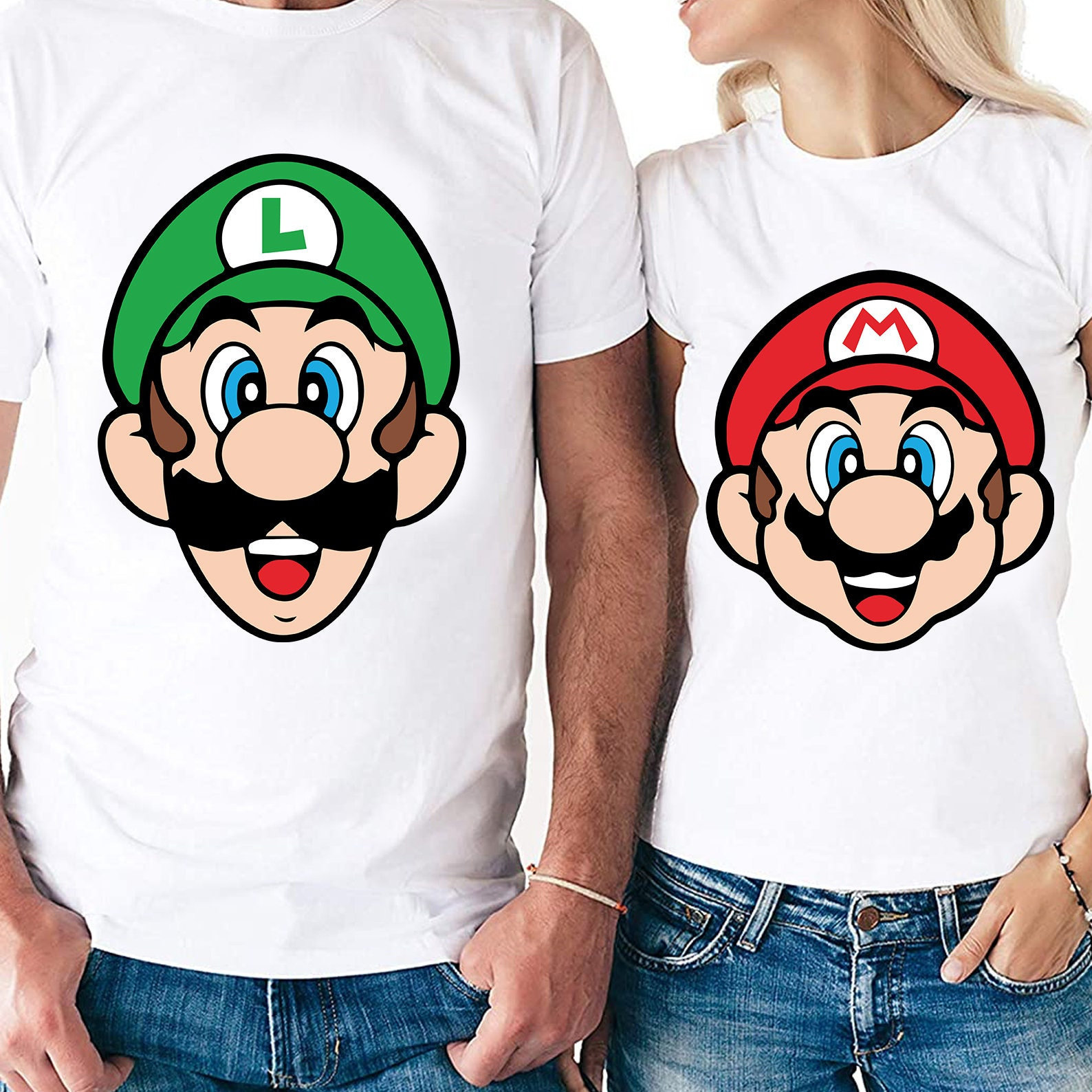 Super Mario and Luigi Couples Set Cut Files Cricut - Etsy