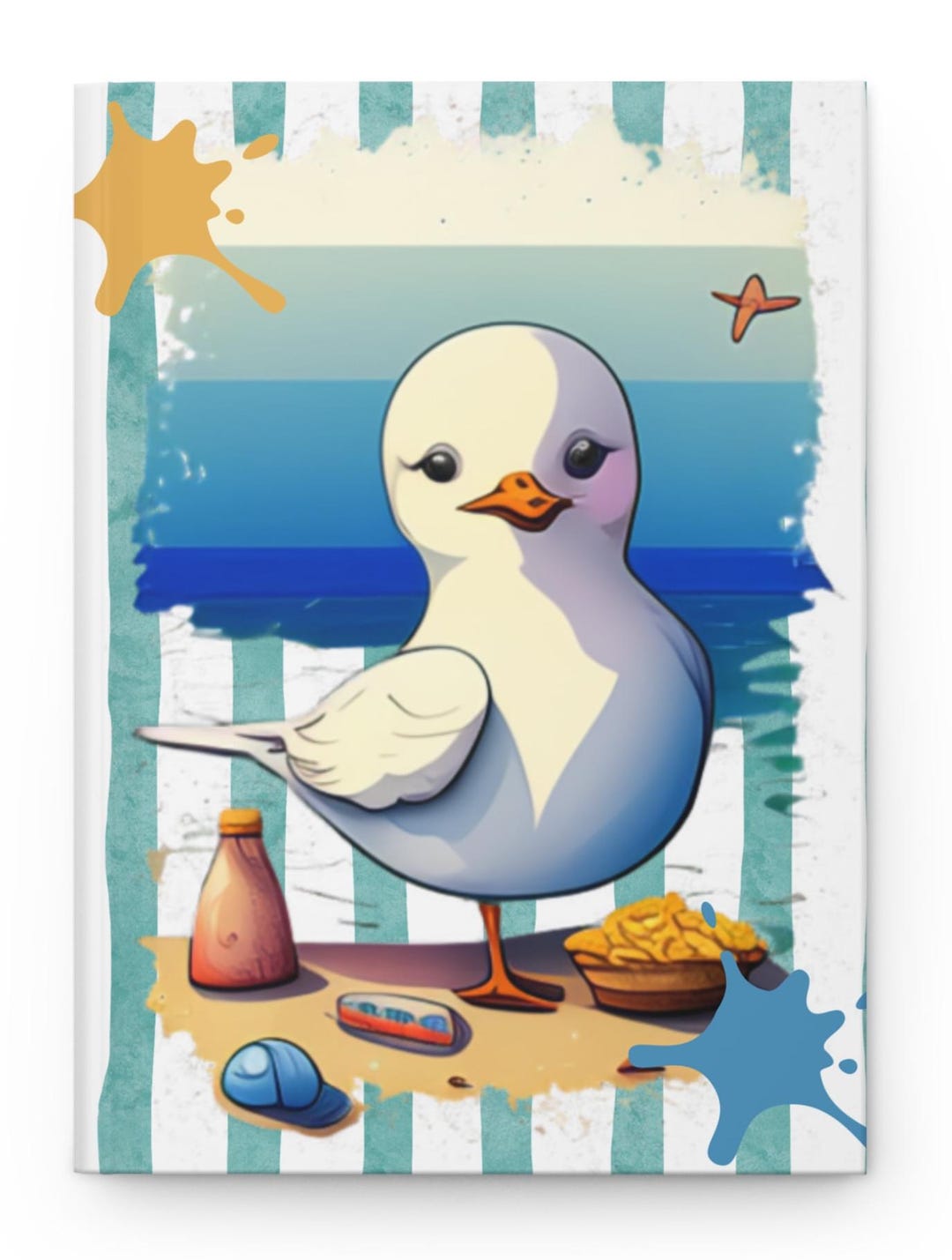 Seagull Journal, Marine Sea Life Hardcover Notebook, Marine Biologists ...