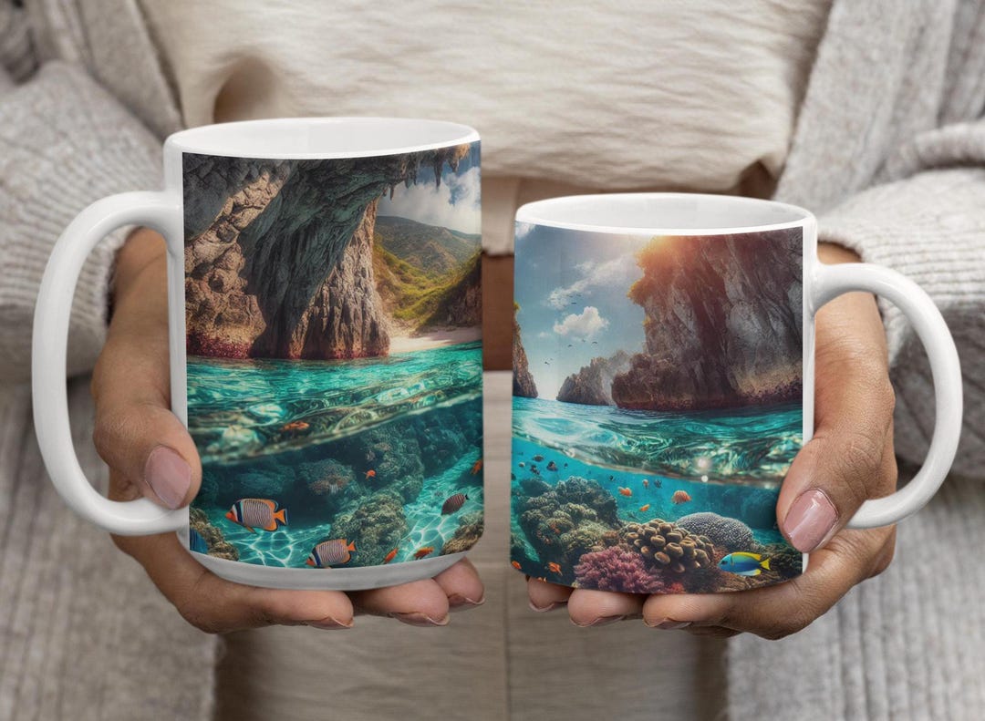 Nautical Mug, Marine Life, Sea Life Coffee Mug for Marine Biologists ...