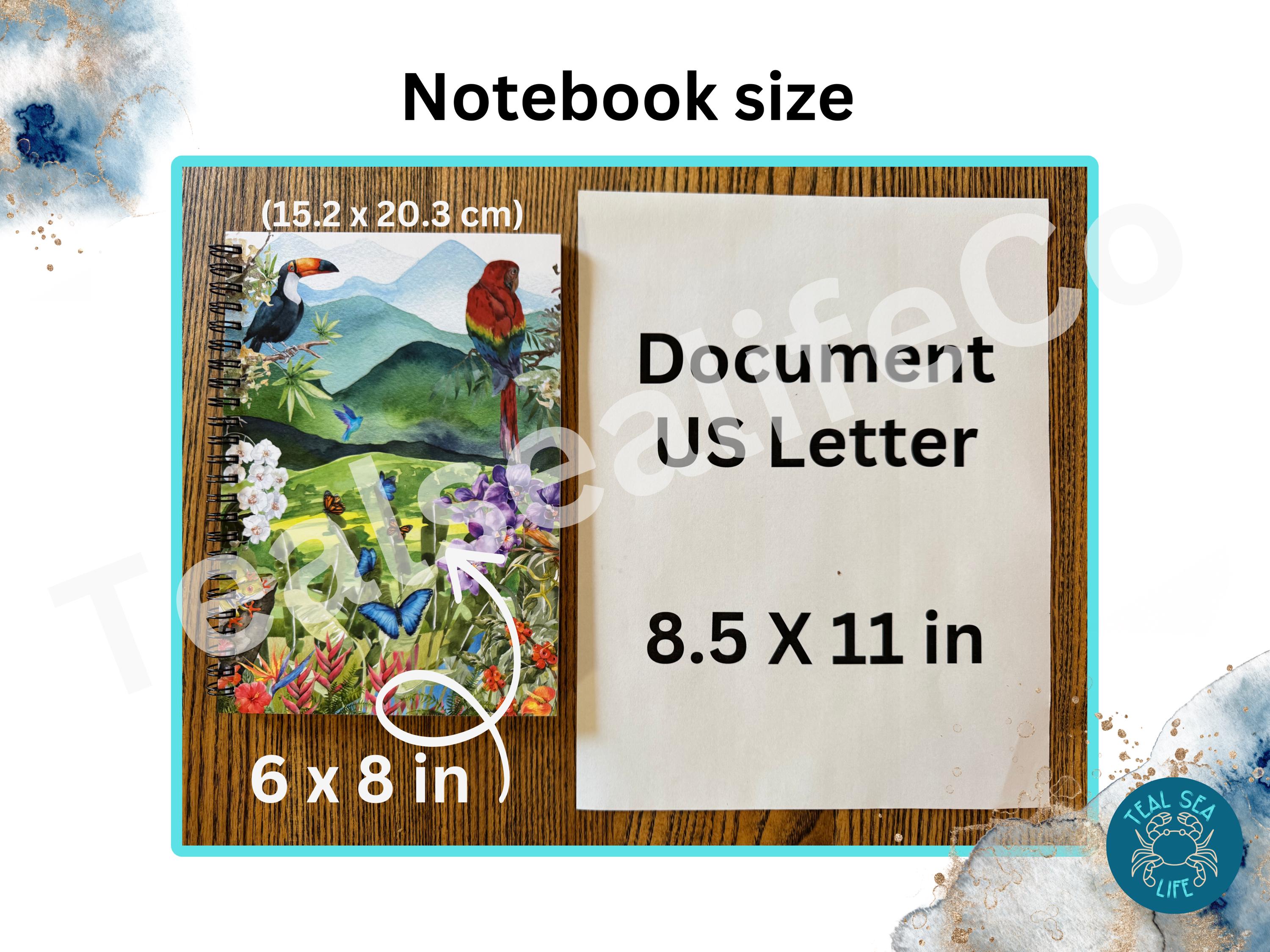 Retro Sardines Journal, Marine Life, Sea Life Spiral Notebook, Marine ...